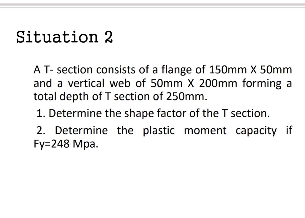 A T- section consists of a flange of 150mm X | StudyX