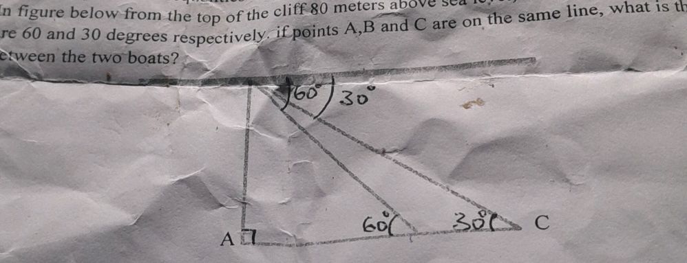 In figure below from the top of the cliff 80 | StudyX