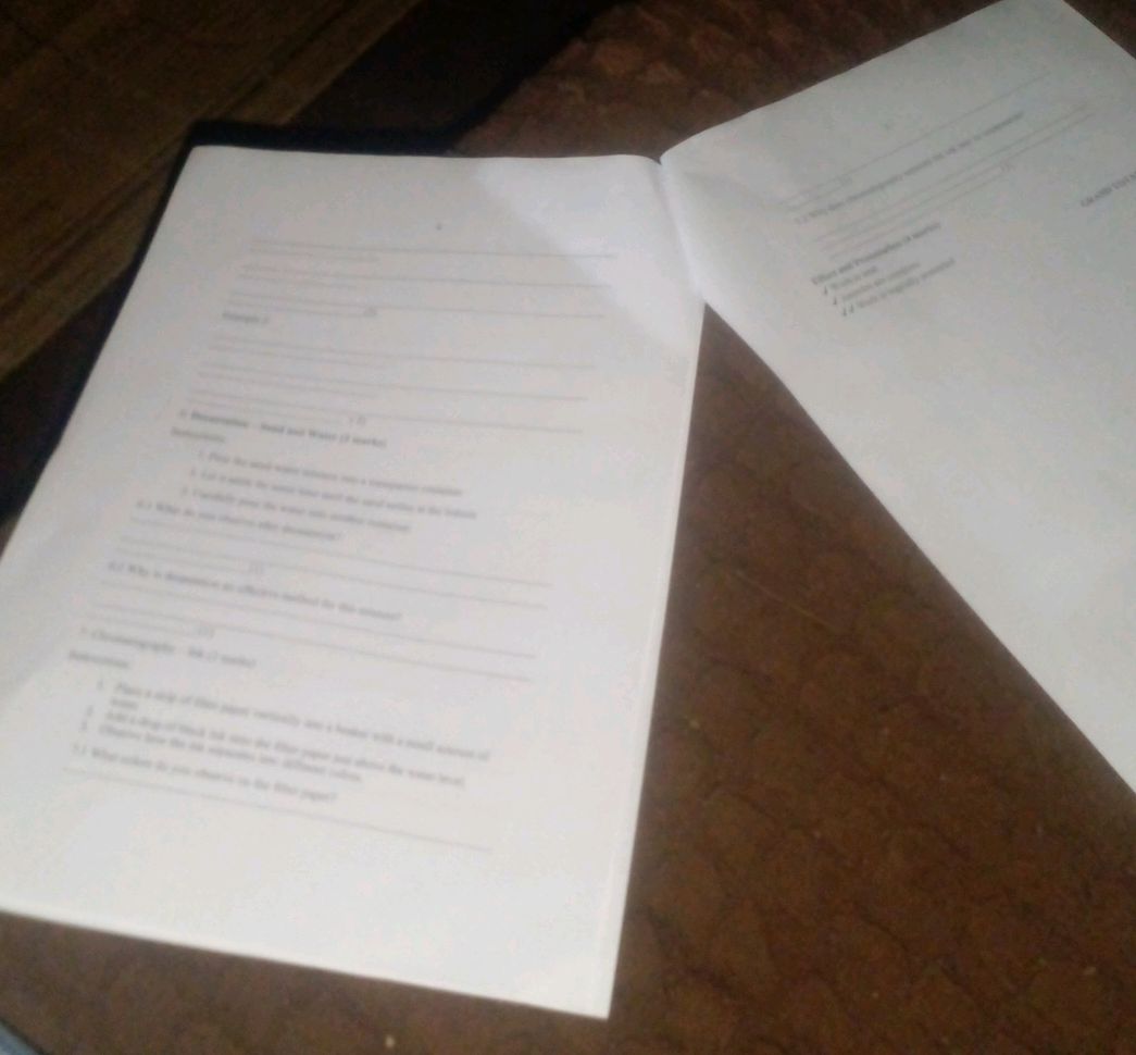 2. Decantation - Sand and Water (3 marks) | StudyX