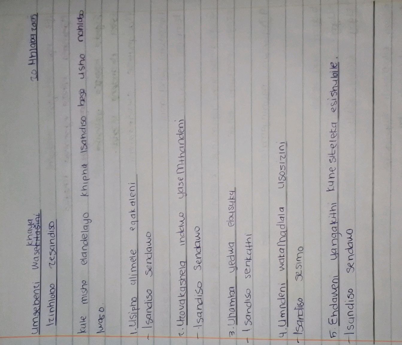 umsebenzi wasethasini Izinhlobo zesandiso | StudyX