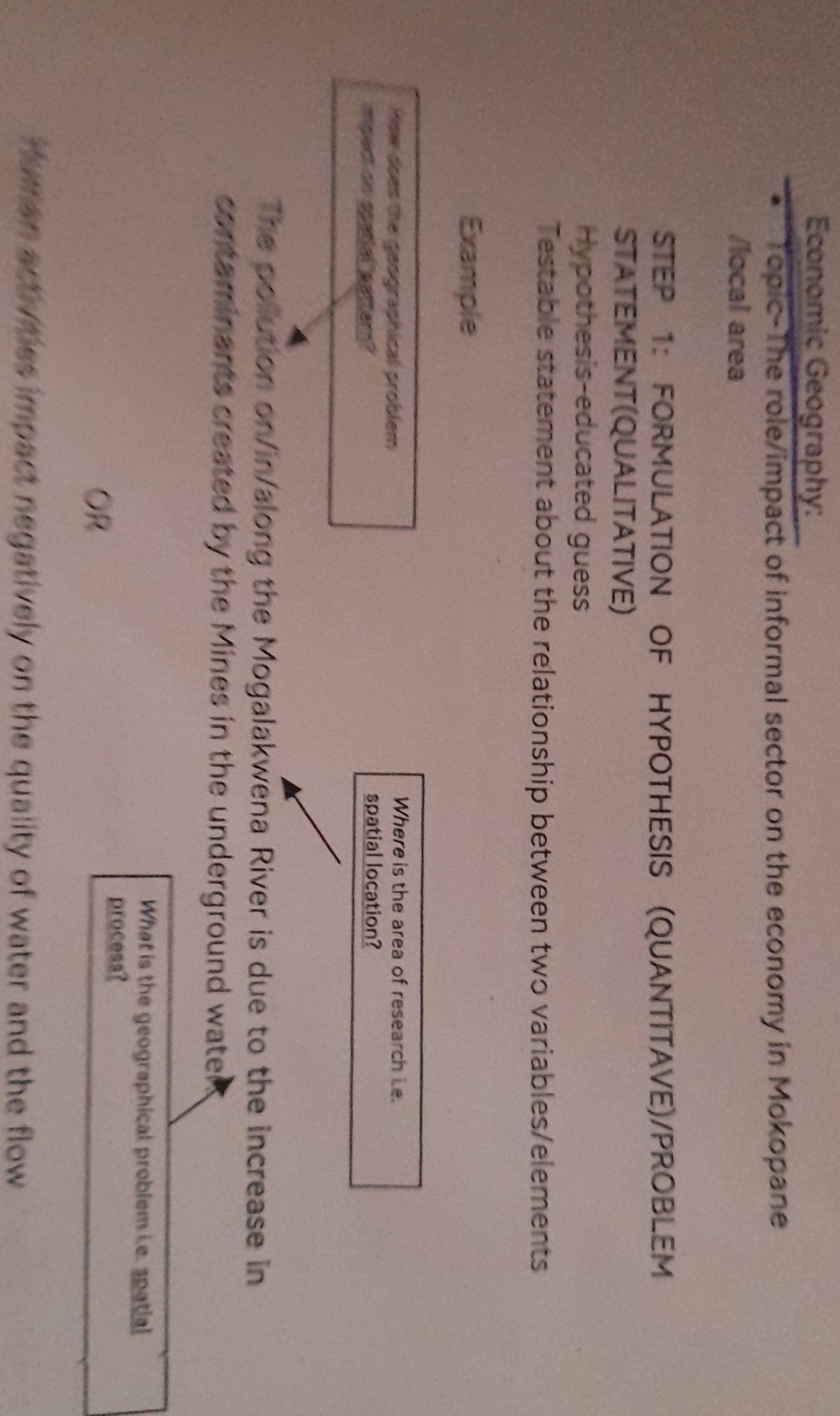 Economic Geography: • Topic-The role/impact | StudyX
