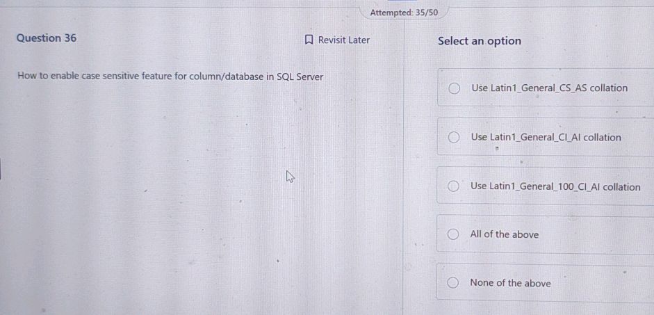 How to enable case sensitive feature for | StudyX