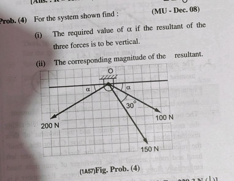 For the system shown find : (i) The | StudyX