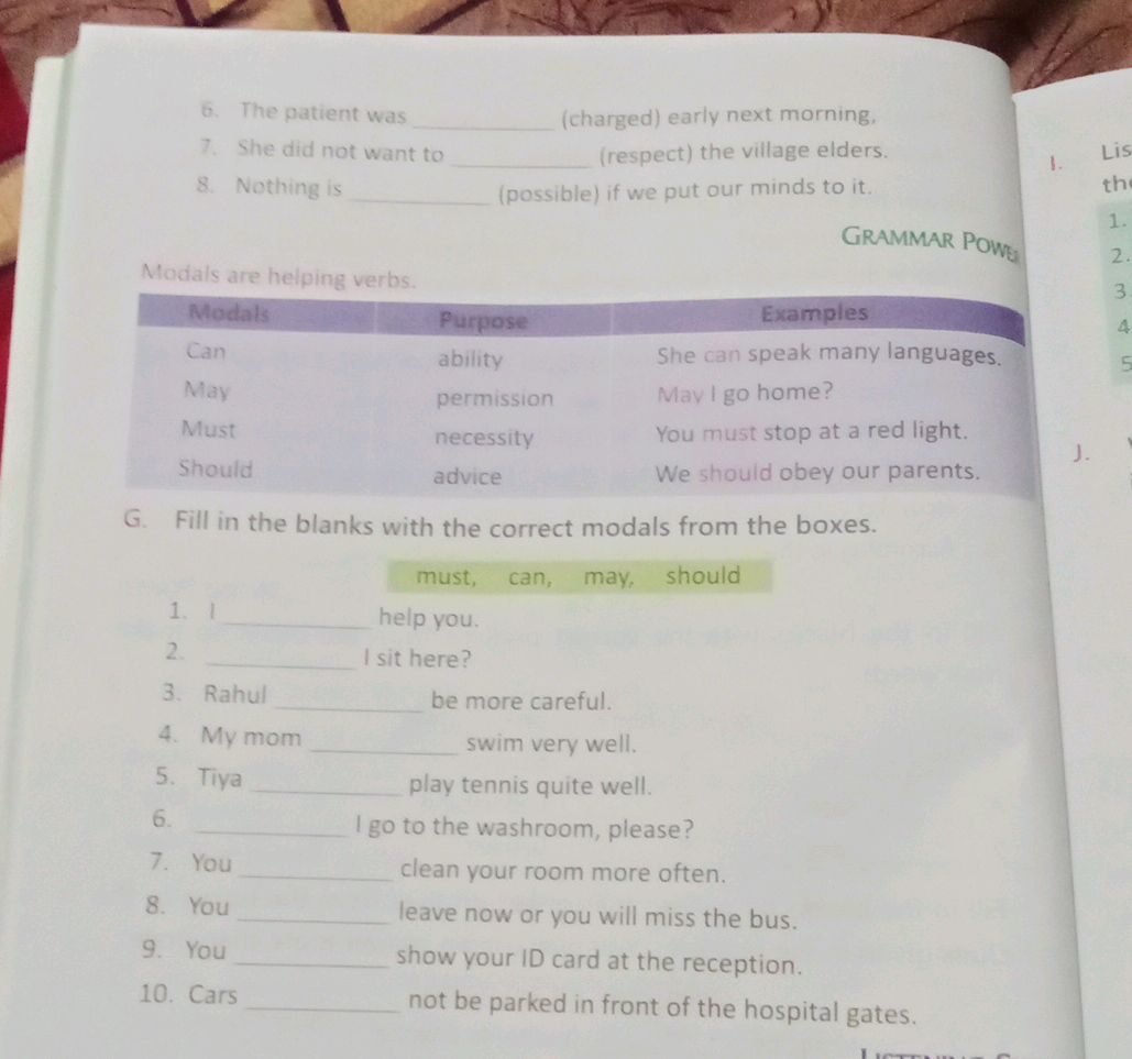 Modals are helping verbs. | Modals | | StudyX