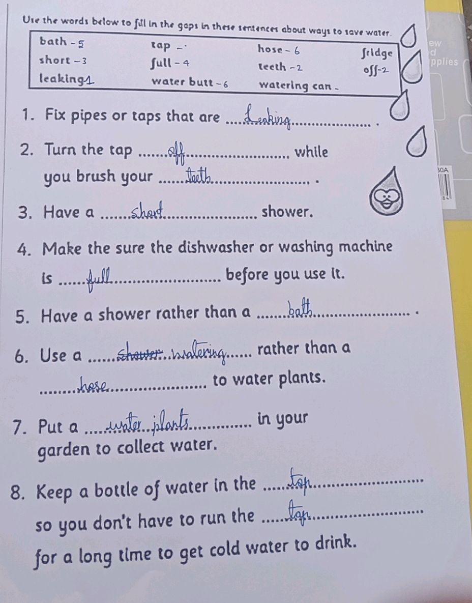 Use the words below to fill in the gaps in | StudyX