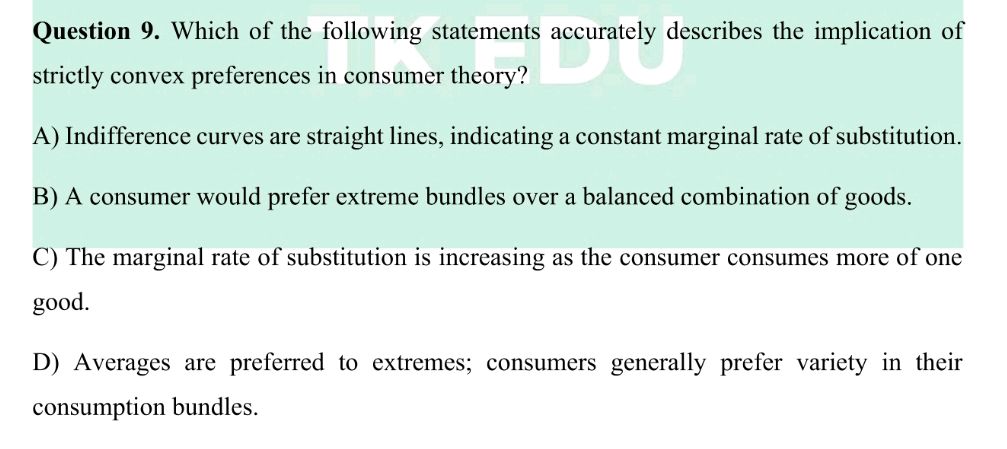 Question 9. Which of the following | StudyX