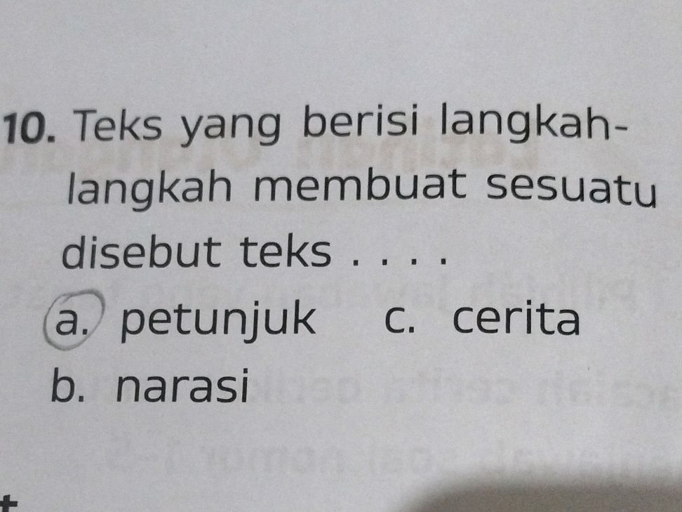 10. Teks yang berisi langkah-langkah membuat | StudyX