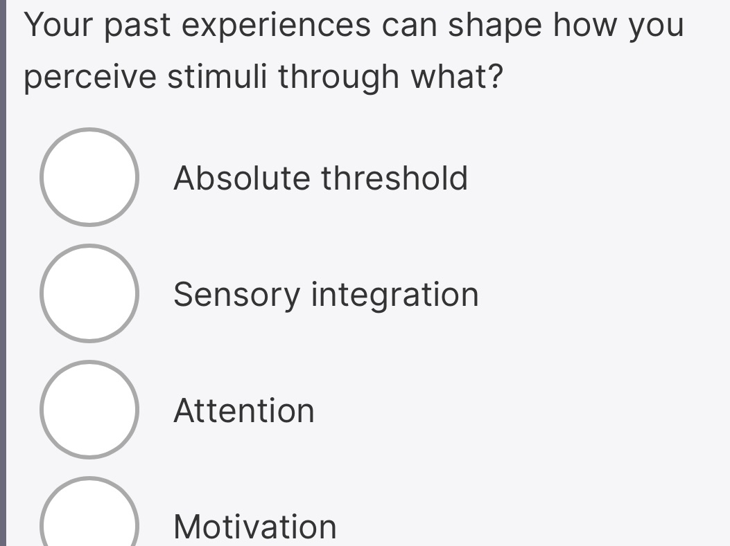 Your past experiences can shape how you | StudyX