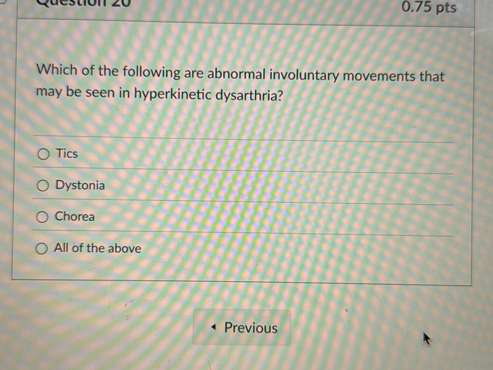 Which of the following are abnormal | StudyX