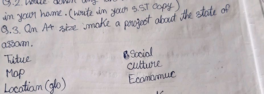 Q.2. Write down why land is important in | StudyX