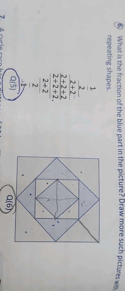What is the fraction of the blue part in the | StudyX