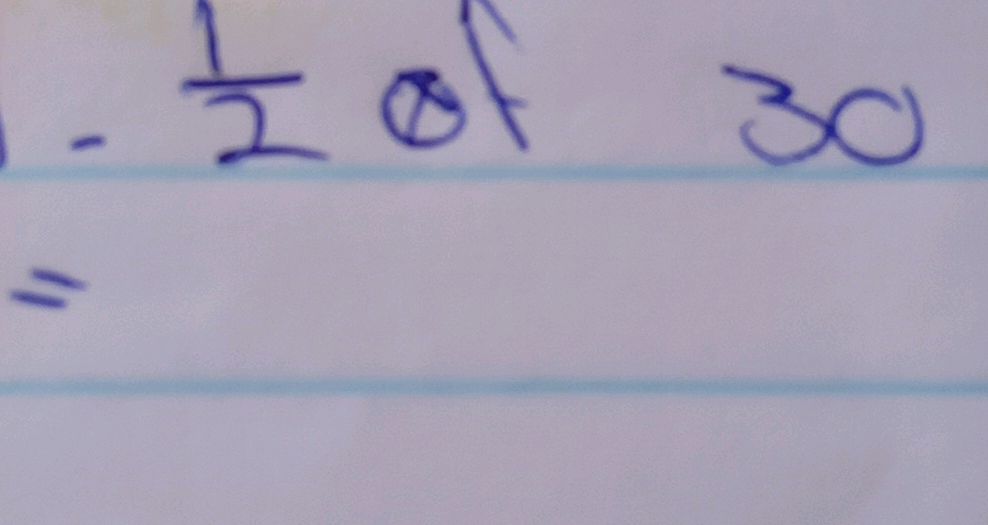 Calculate Half of 30 | StudyX