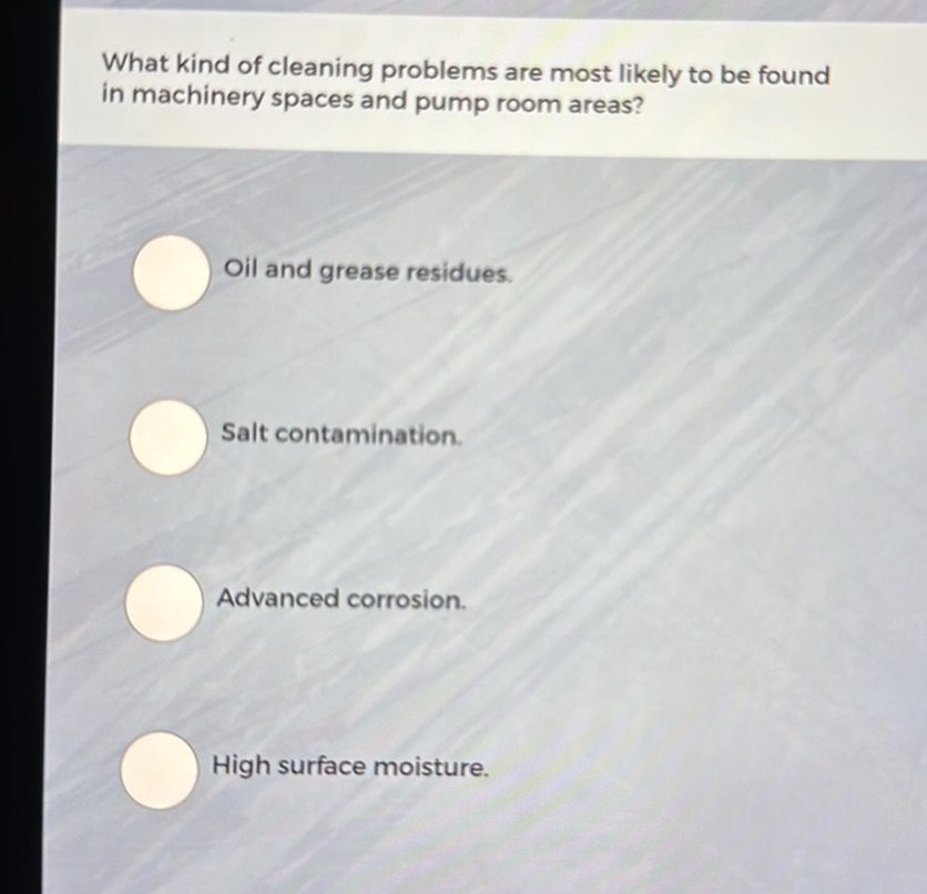 What kind of cleaning problems are most | StudyX