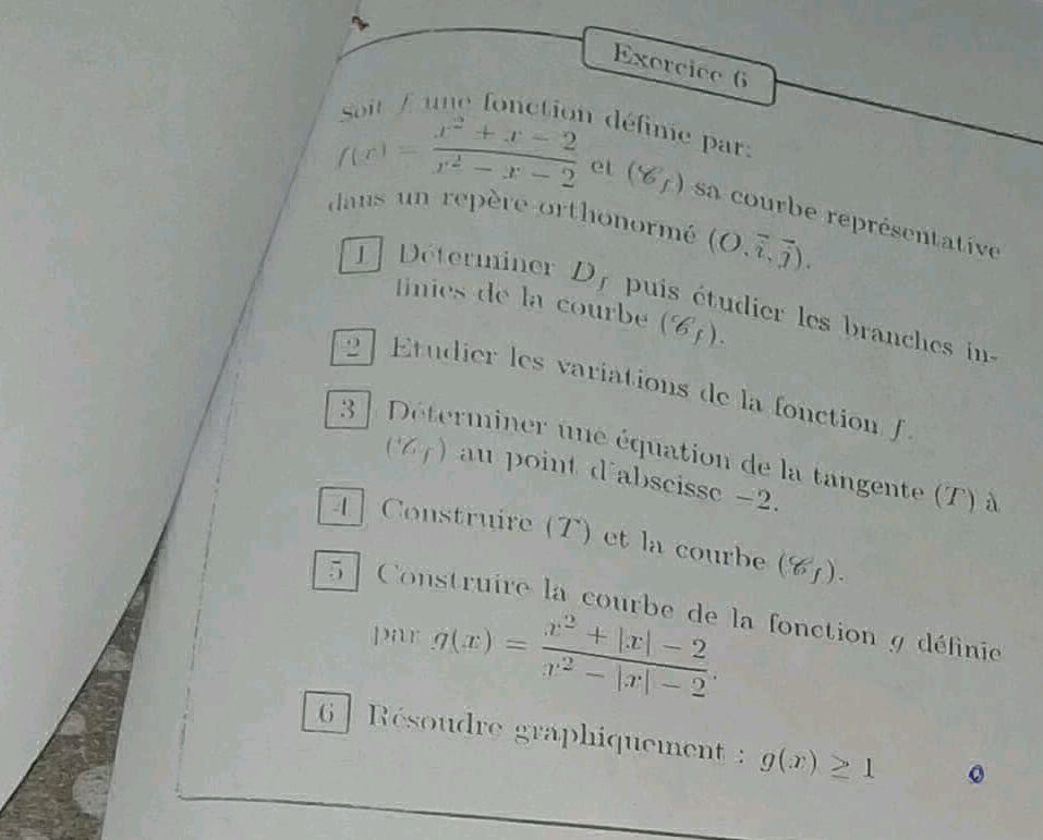 soit f une fonction définie par: f(x) = | StudyX