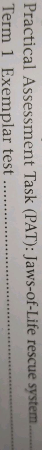 Practical Assessment Task (PAT): | StudyX