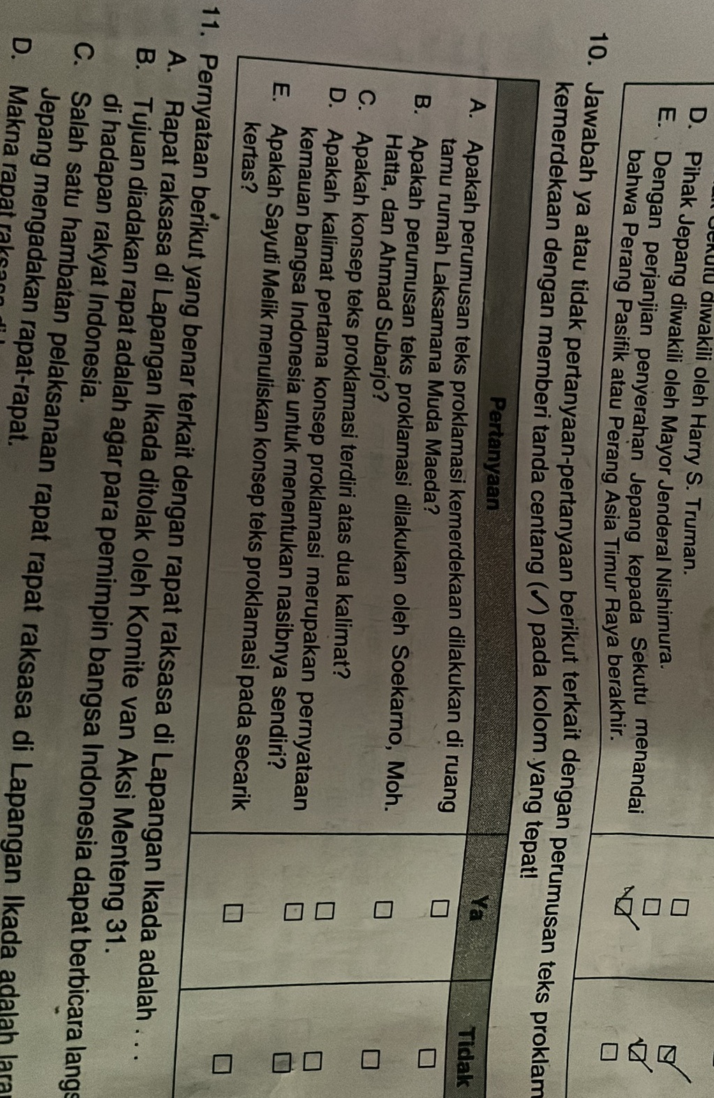 diwakili oleh Harry S. Truman. Jepang | StudyX