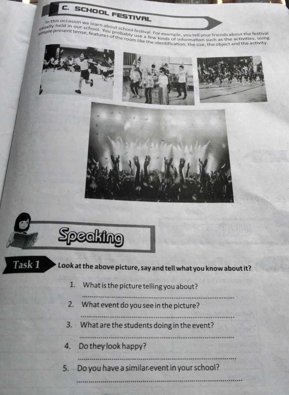 Look at the above picture, say and tell what | StudyX