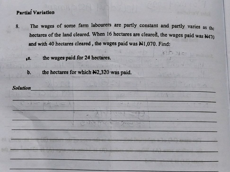The wages of some farm labourers are partly | StudyX