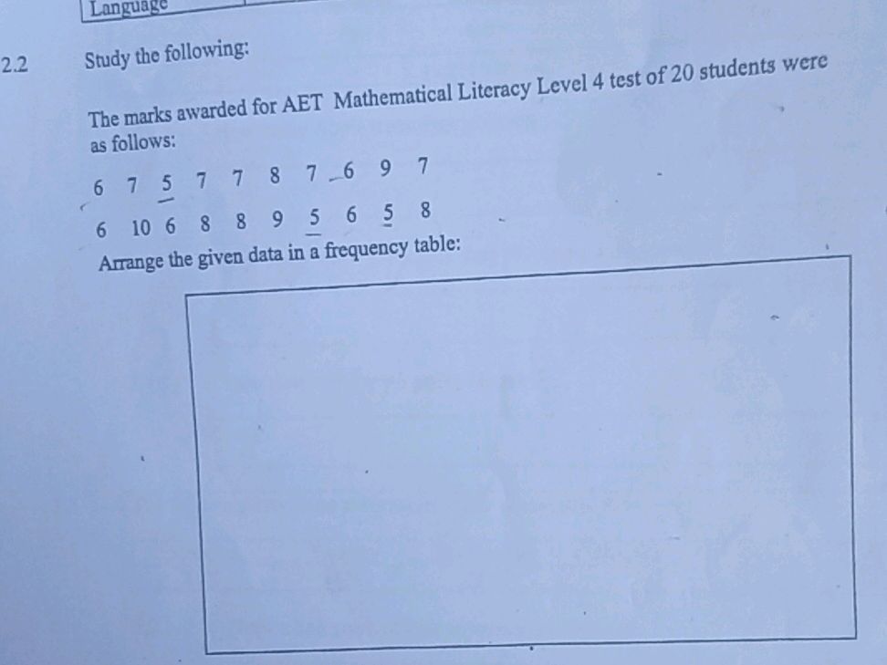 Study the following: The marks awarded for | StudyX