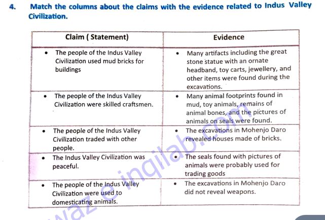 4. Match the columns about the claims with | StudyX