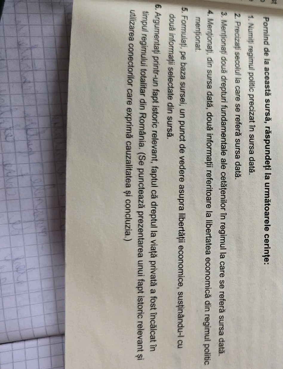 Pornind de la această sursă, răspundeți la | StudyX