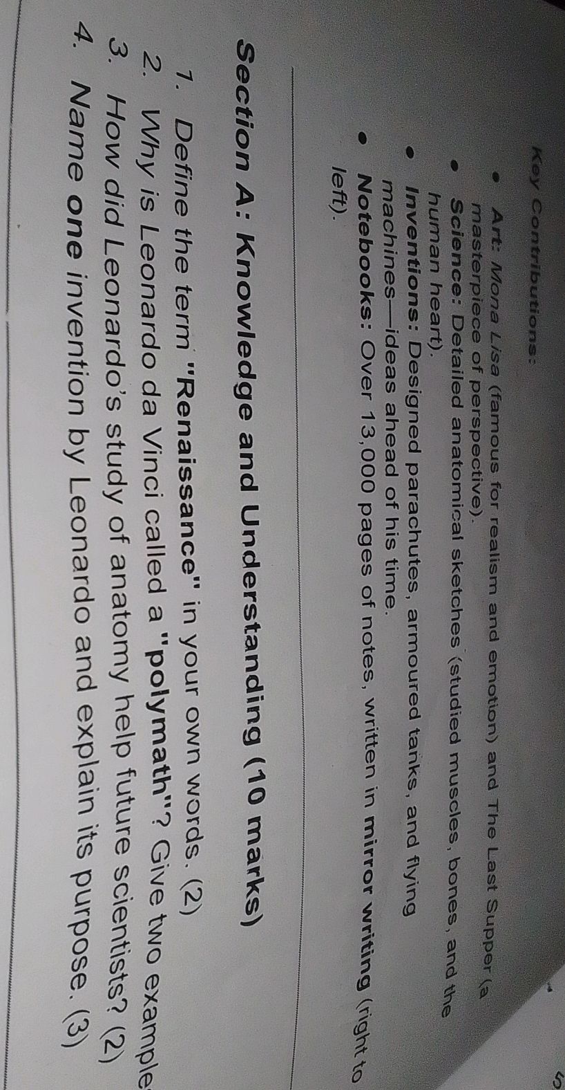 1. Define the term "Renaissance" in your own | StudyX