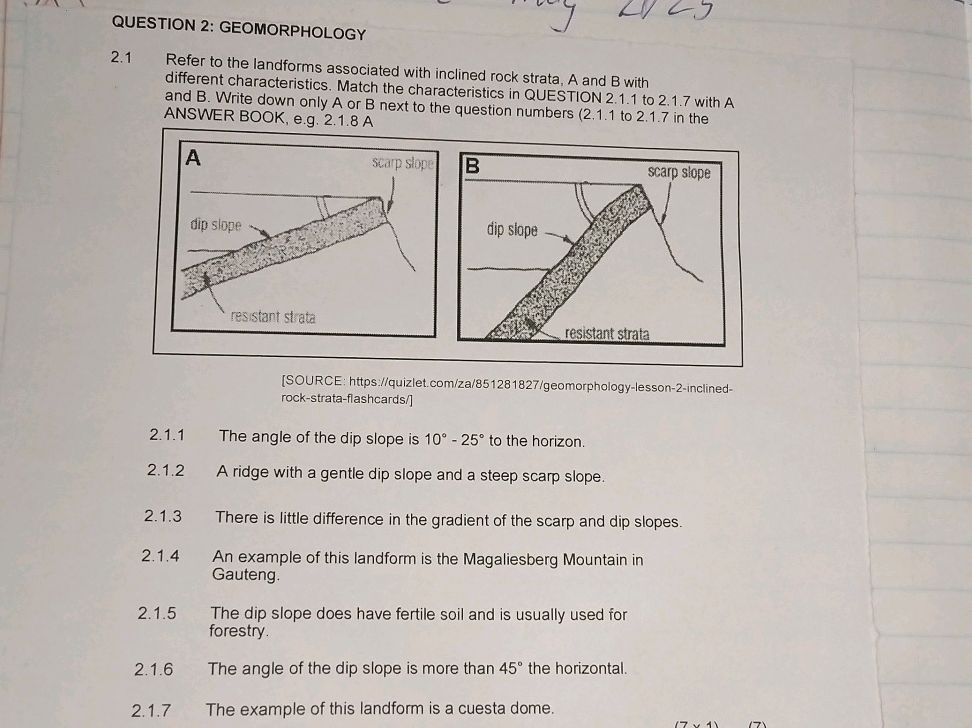 Refer to the landforms associated with | StudyX