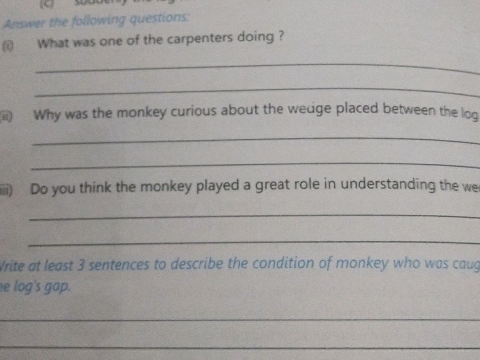 Answer the following questions: (i) What | StudyX