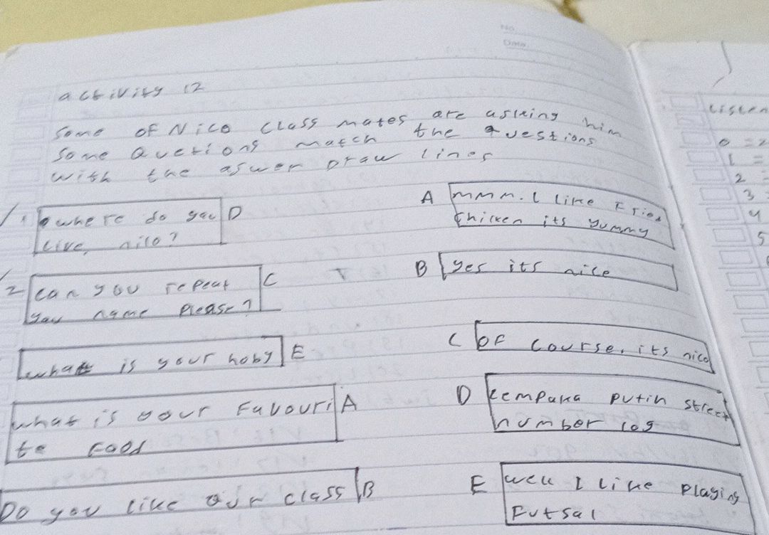 Match the questions with the answers. 1. | StudyX