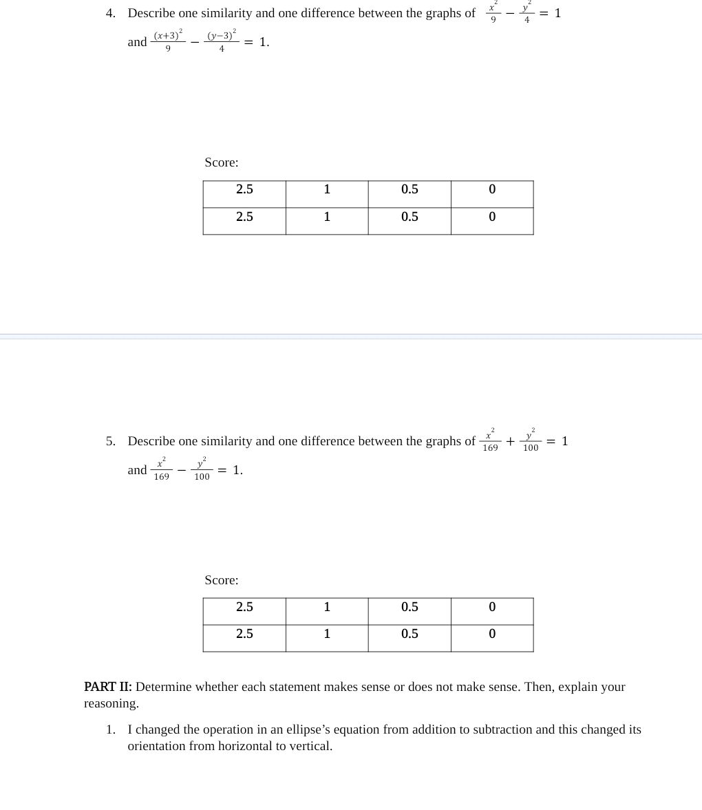 4. Describe one similarity and one | StudyX