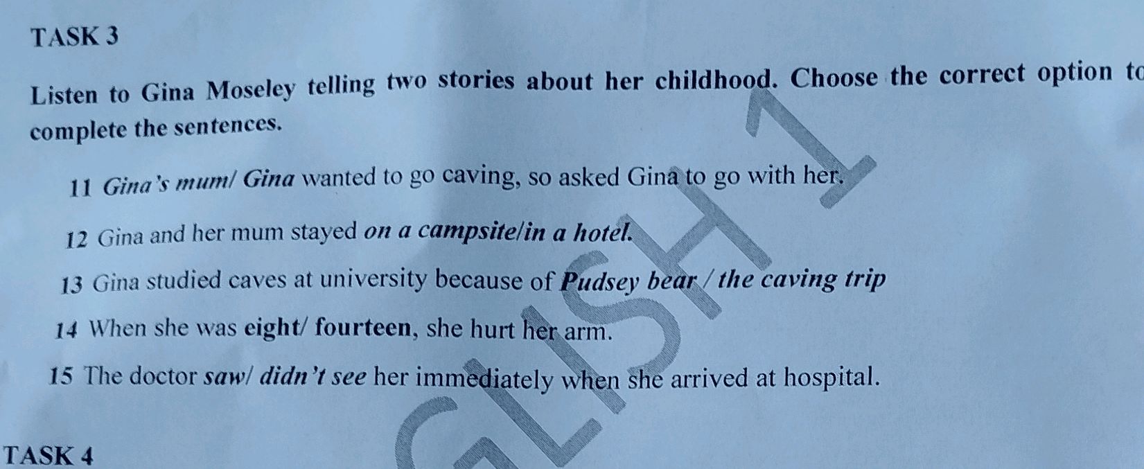 Listen to Gina Moseley telling two stories | StudyX