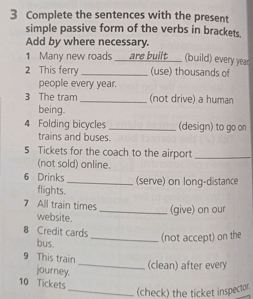 3 Complete the sentences with the present | StudyX