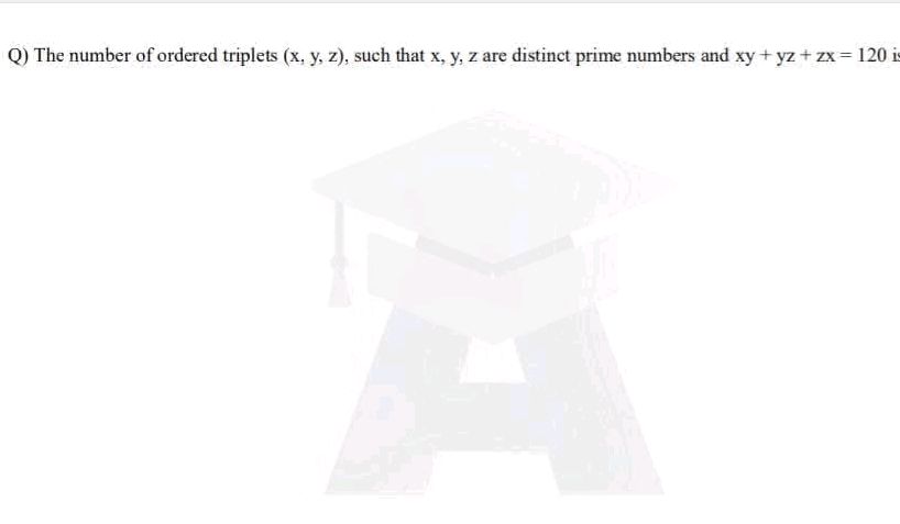 The number of ordered triplets (x, y, z), | StudyX