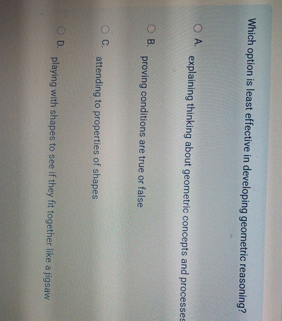Which option is least effective in | StudyX
