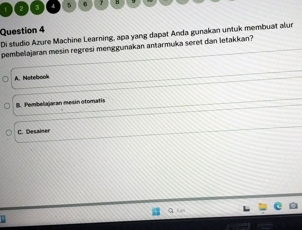 Question 4 Di studio Azure Machine Learning, | StudyX