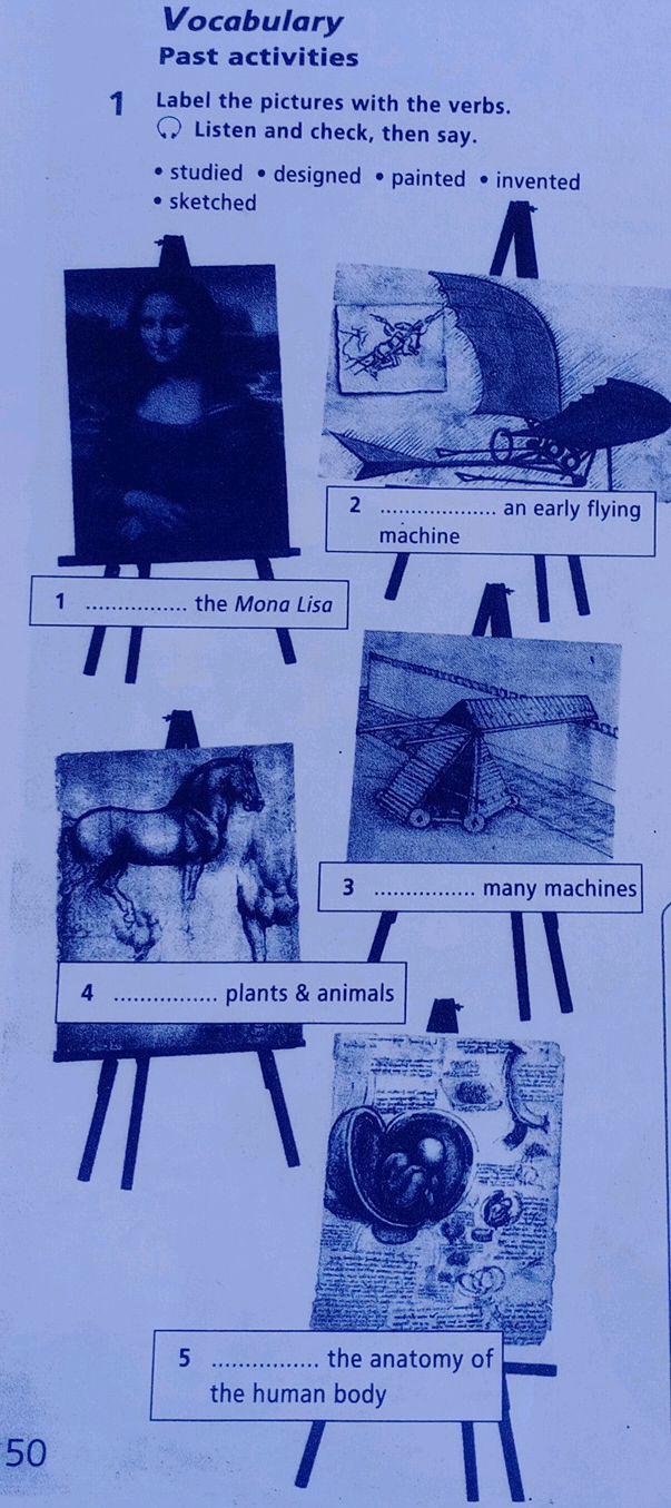 Label the pictures with the verbs. Listen | StudyX