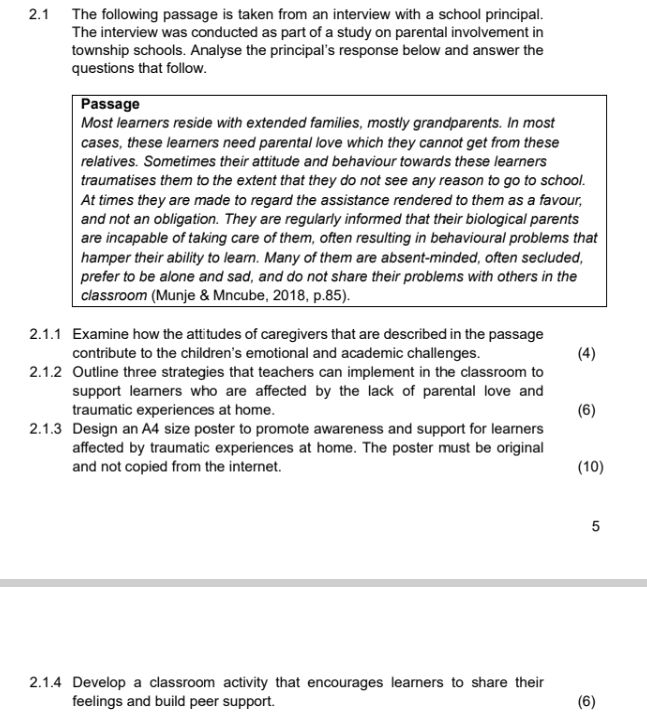 2.1 The following passage is taken from an | StudyX