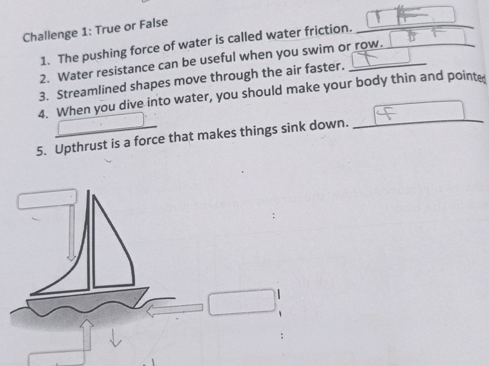 Challenge 1: True or False 1. The pushing | StudyX