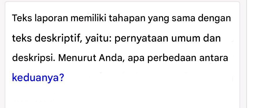 Teks laporan memiliki tahapan yang sama | StudyX