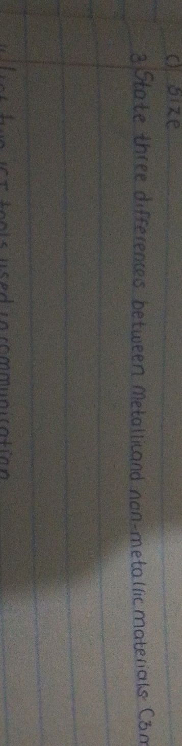 3 State three differences between | StudyX