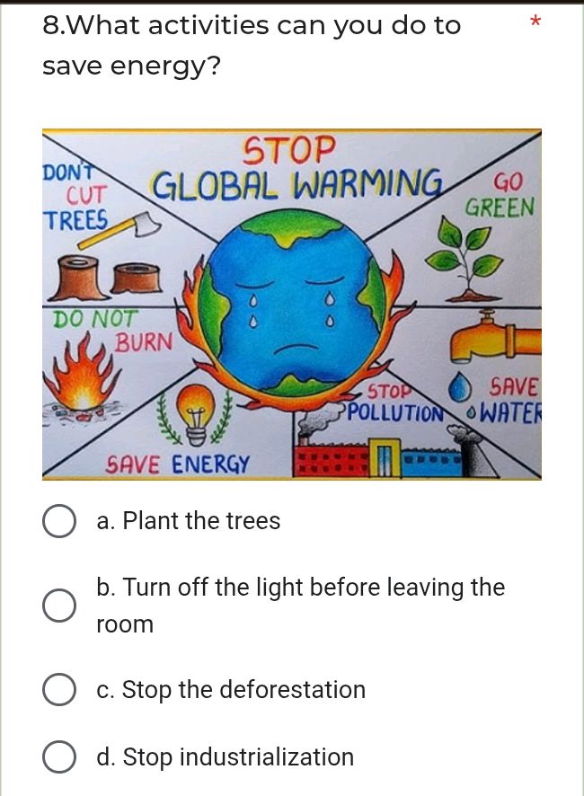 8. What activities can you do to save | StudyX