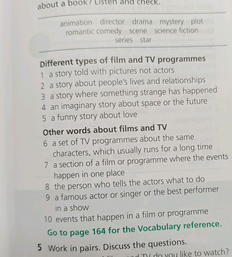 Different types of film and TV programmes 1 | StudyX