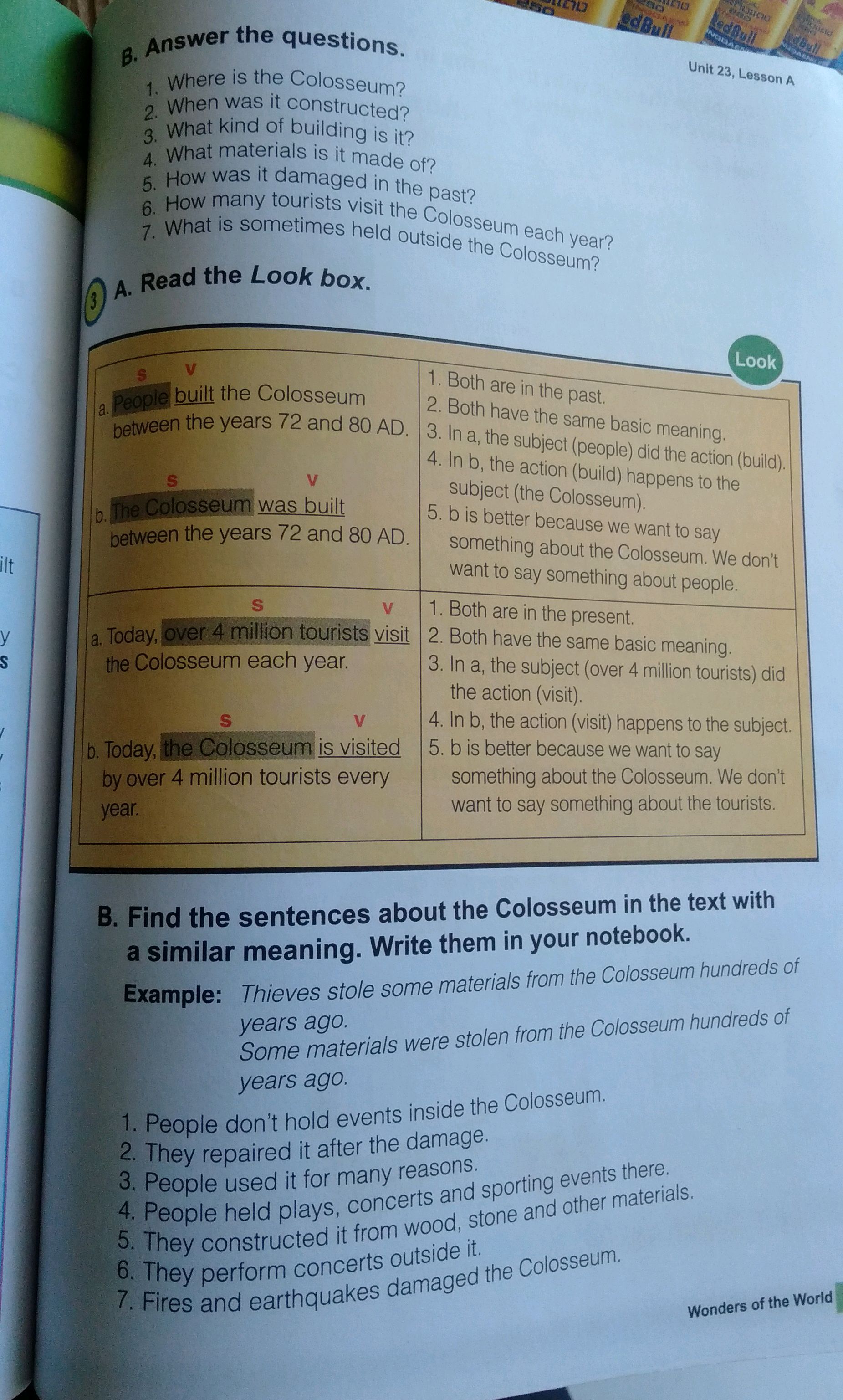 B. Answer the questions. 1. Where is the | StudyX