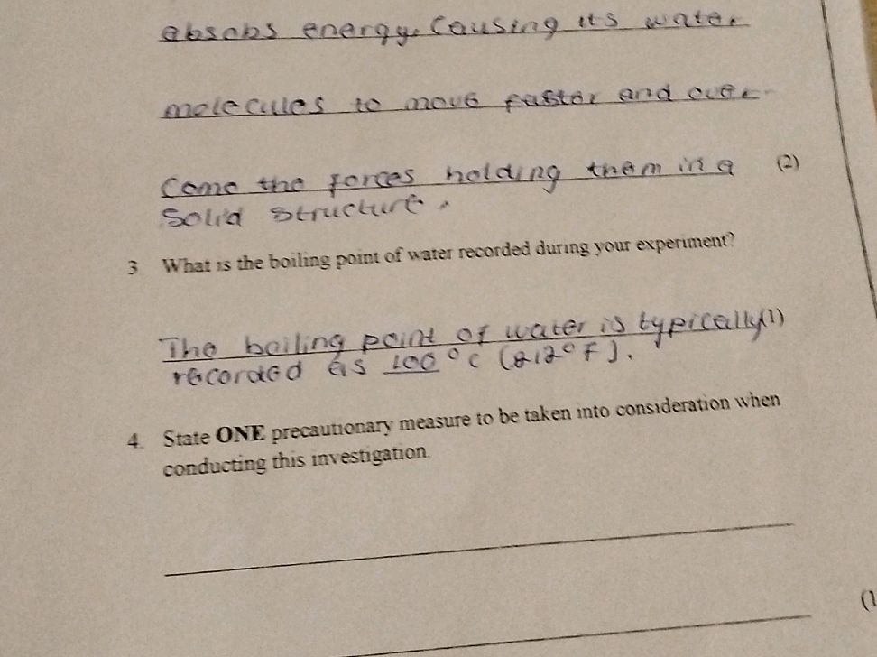 3. What is the boiling point of water | StudyX