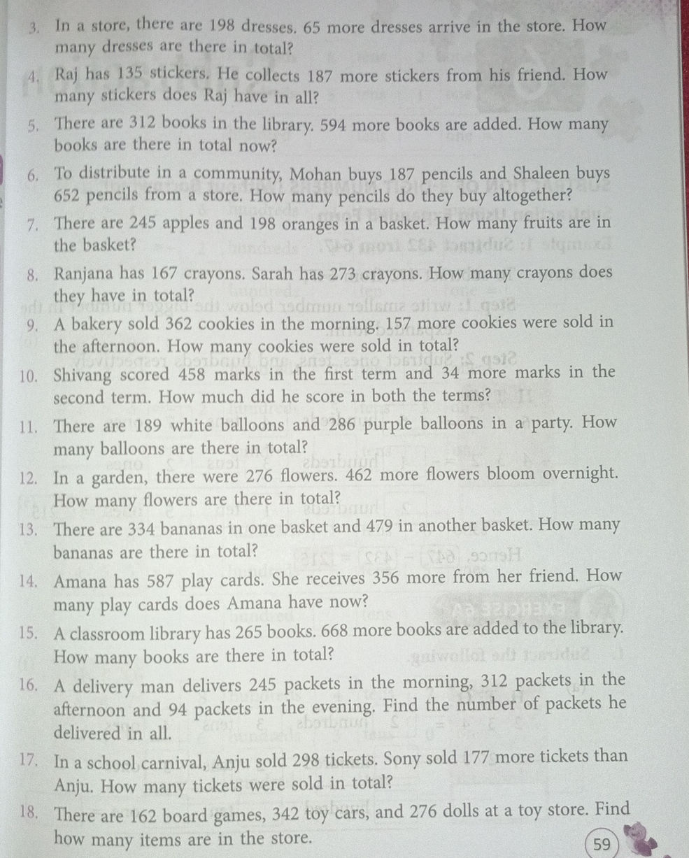 3. In a store, there are 198 dresses. 65 | StudyX