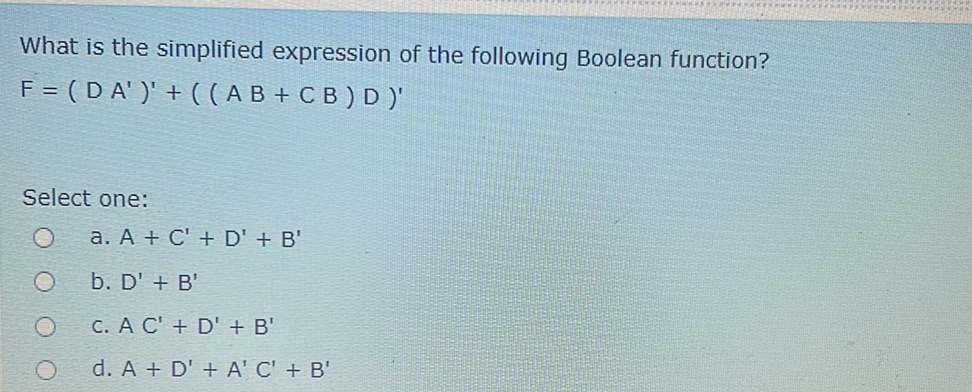 What is the simplified expression of the | StudyX