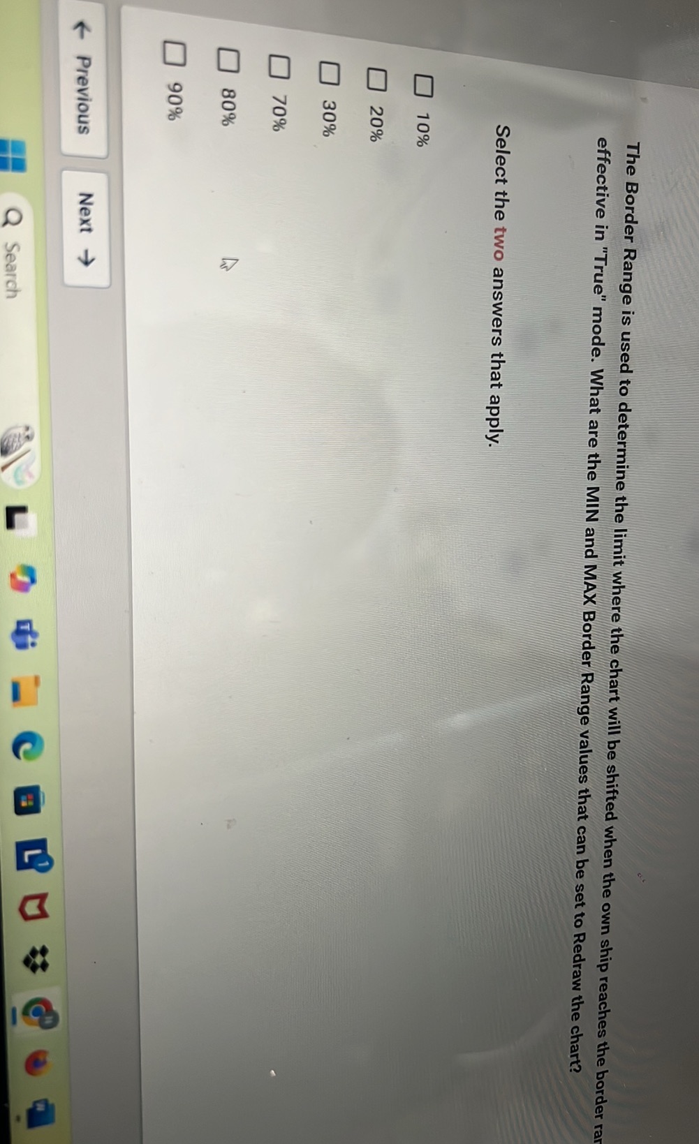 The Border Range is used to determine the | StudyX