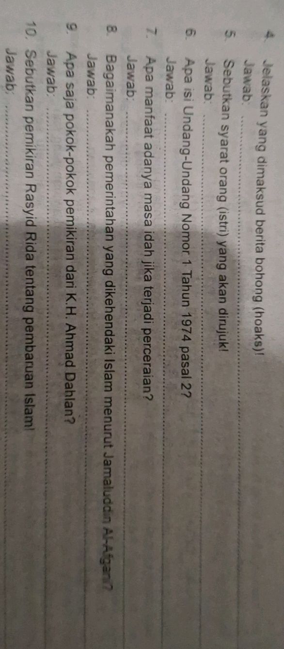 4. Jelaskan yang dimaksud berita bohong | StudyX