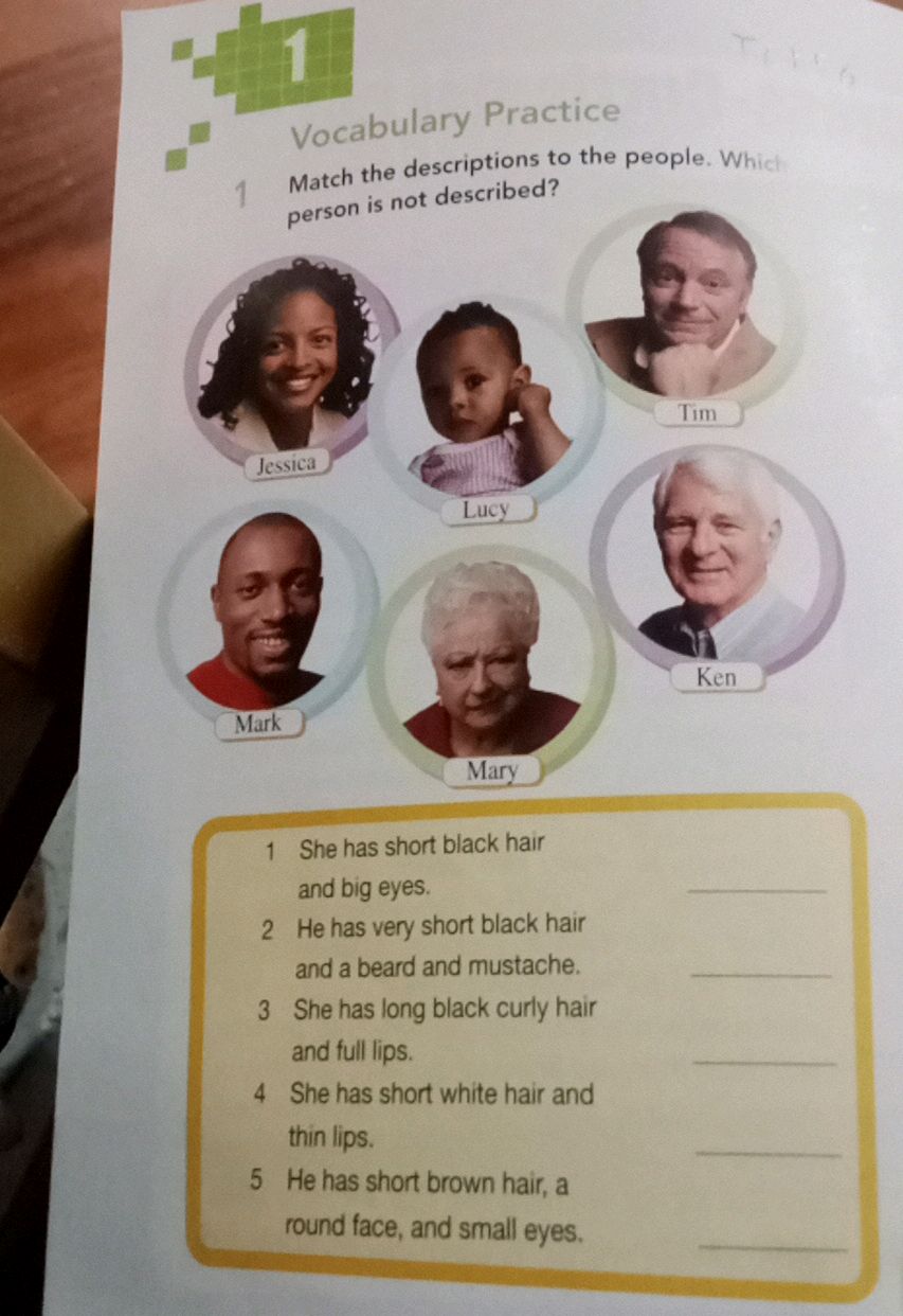 Match the descriptions to the people. Which | StudyX