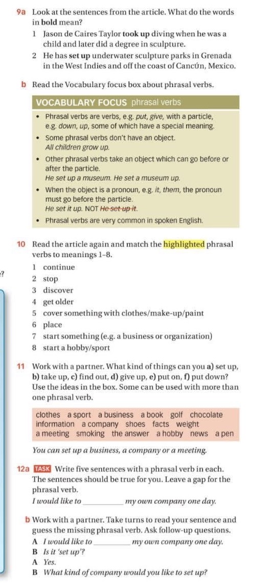 9a Look at the sentences from the article. | StudyX